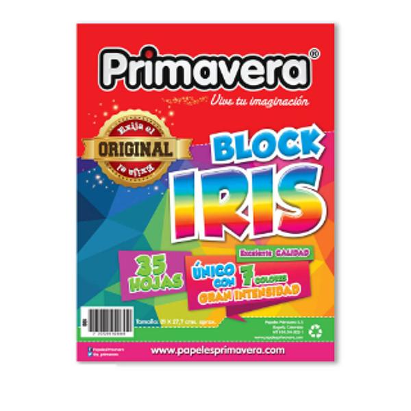 Block Iris Carta 35h Stdo Primavera
